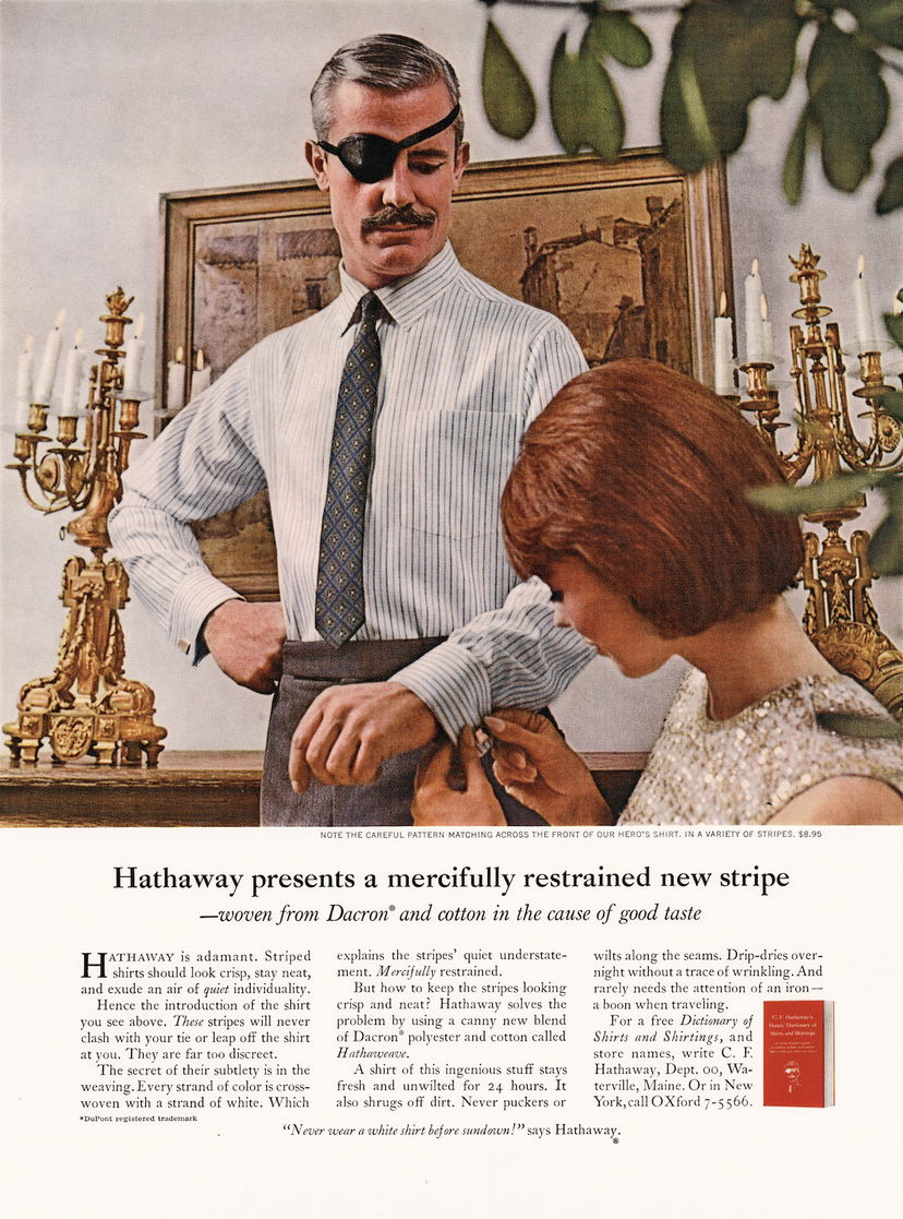Man In The Hathaway Shirt Print Ad | SwipeFile