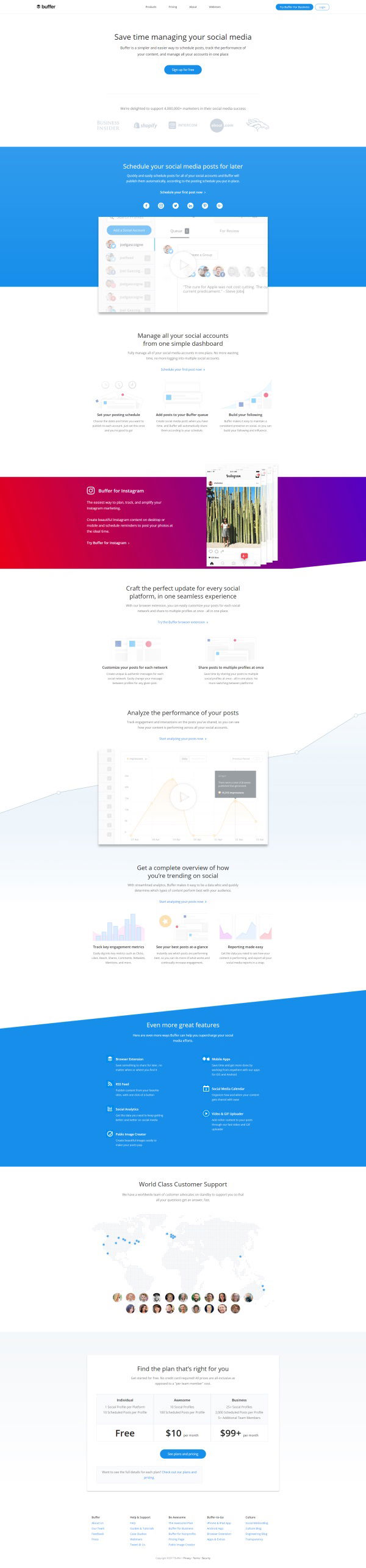 Buffer Home Page | SwipeFile