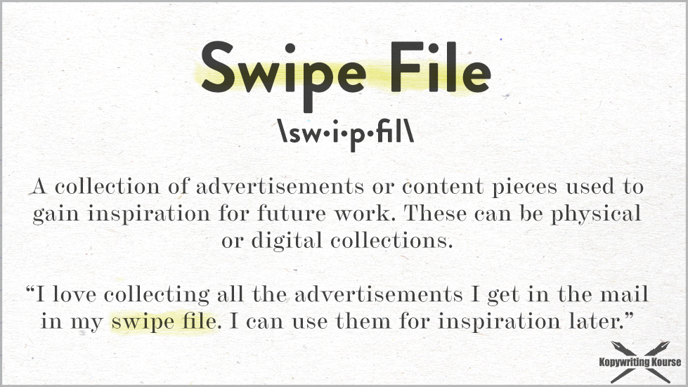 Swipe File Definition | SwipeFile