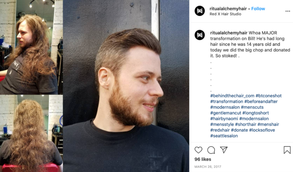 Barber Instagram Before and After | Swipefile