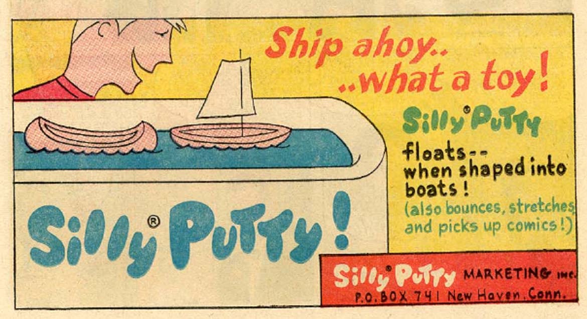 Silly Putty Vintage Print Ad | SwipeFile
