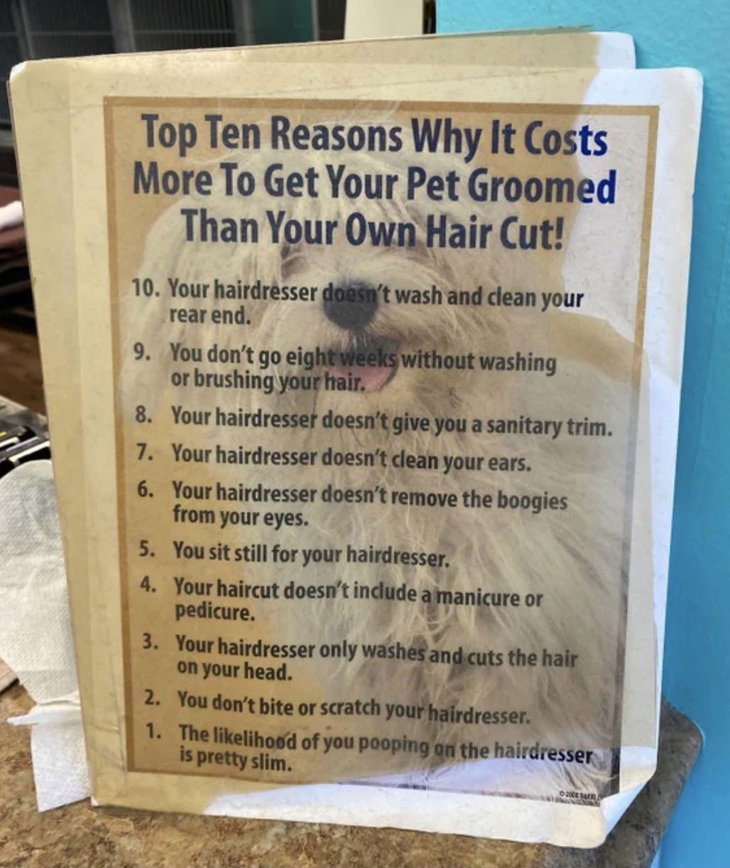 Dog Groomer Price Justification Chart | SwipeFile