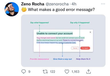 What makes a good error message graphic | SwipeFile