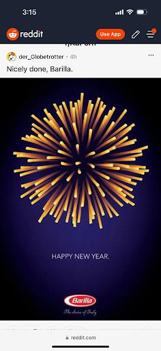 Clever Barilla Pasta “Fireworks” Ad | SwipeFile