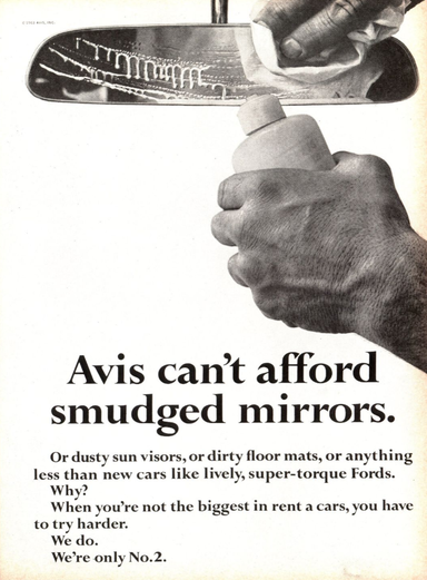 Avis “We’re only Number 2” Ad Campaign | SwipeFile