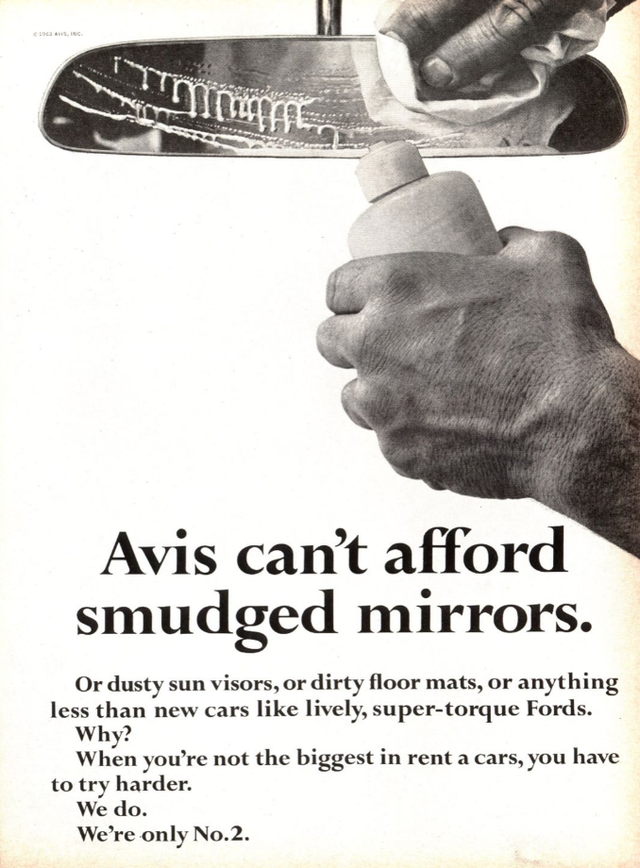 Avis “We’re only Number 2” Ad Campaign | SwipeFile