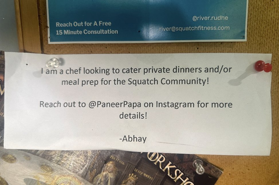 Super simple private chef and meal prep flyer | SwipeFile