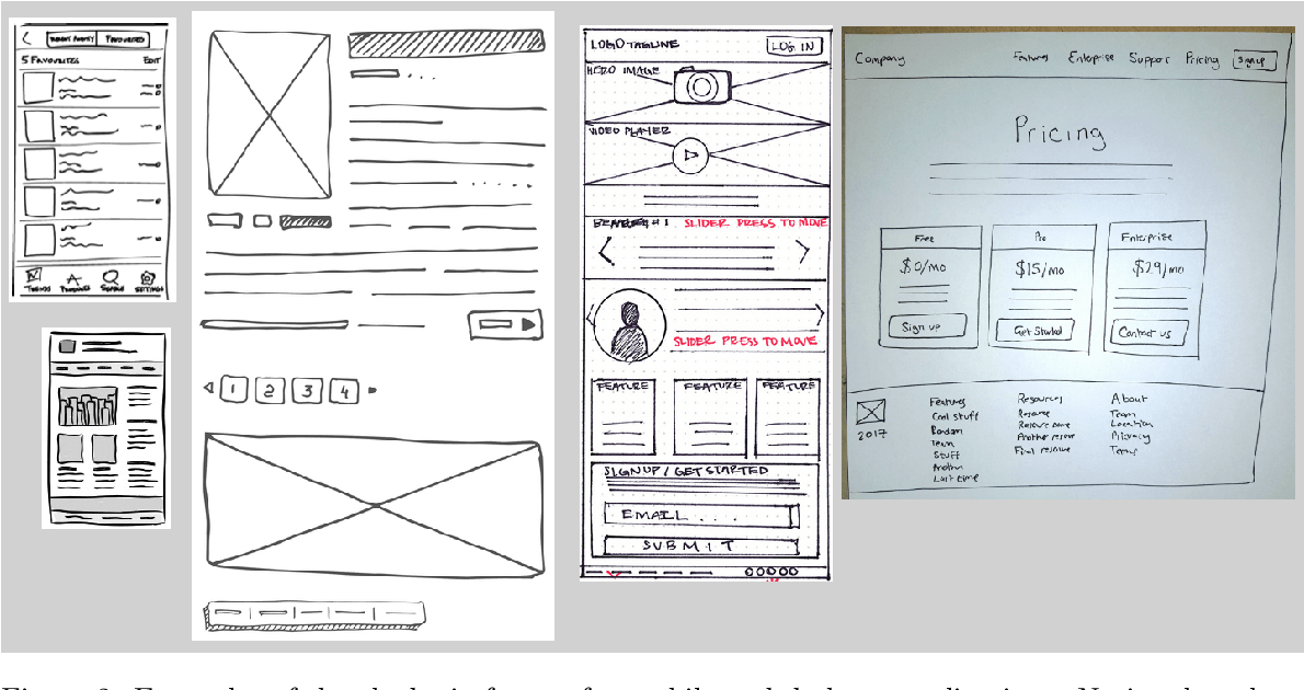 Planning out UI/UX with pen & paper | SwipeFile