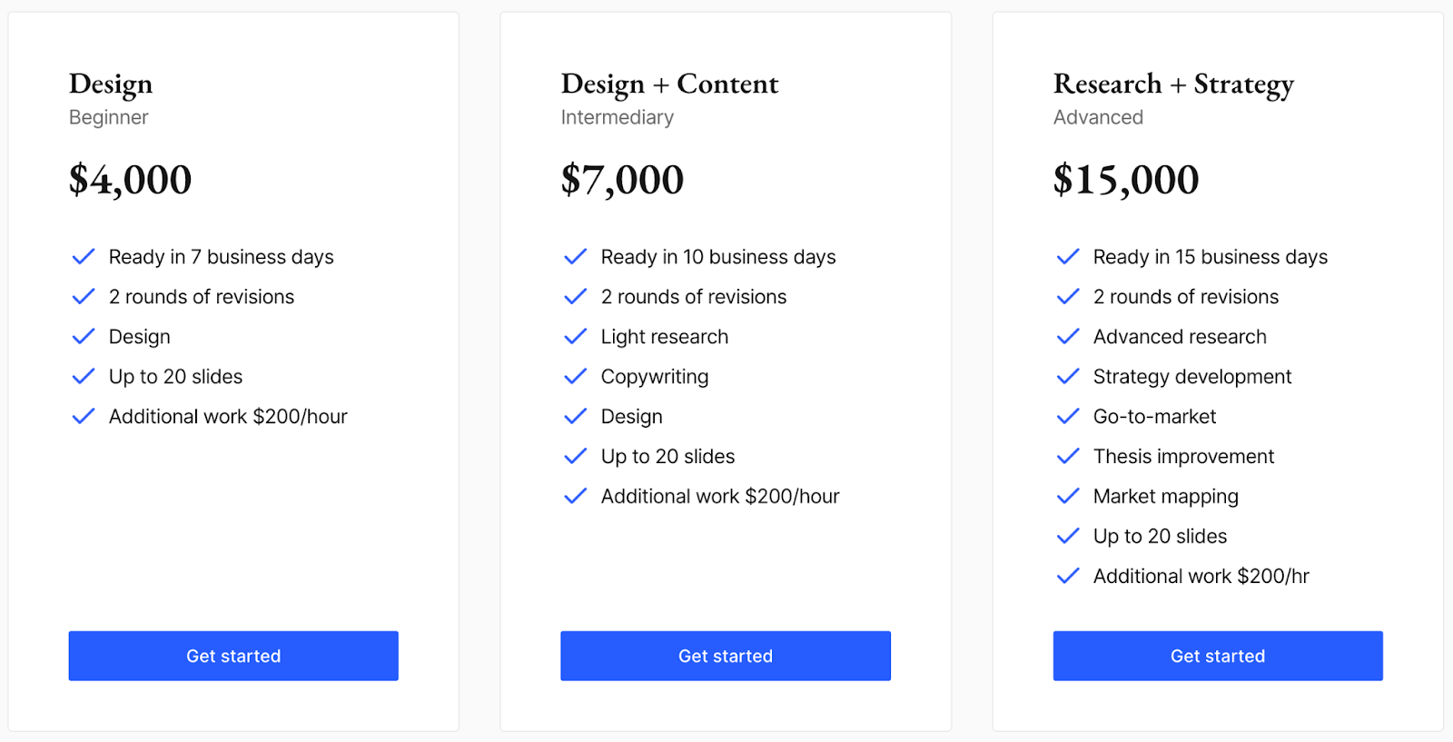 Better Pitch Project Pricing | SwipeFile