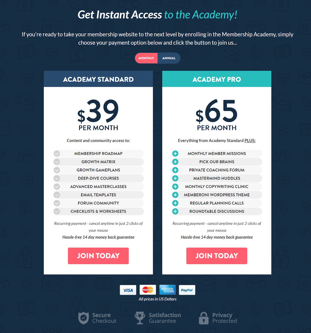 MembershipGeeks Pricing Structure | SwipeFile