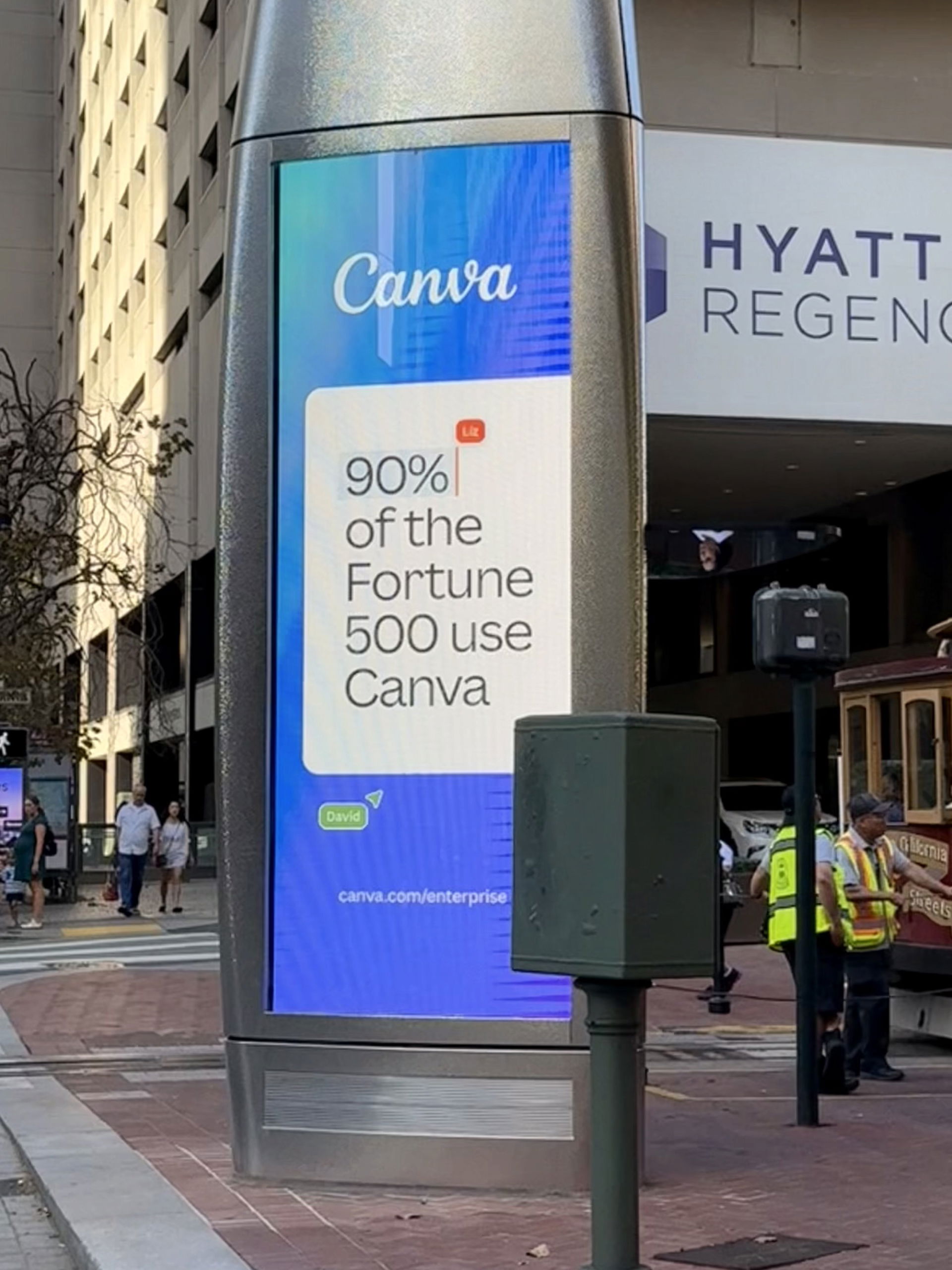 90% of the Fortune 500 use Canva Ad | SwipeFile