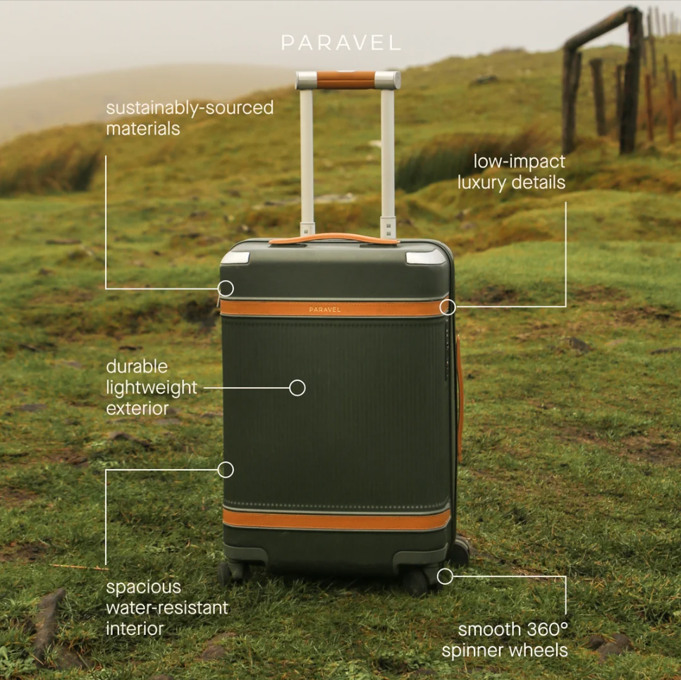 Paravel luggage beautiful text mockup | SwipeFile