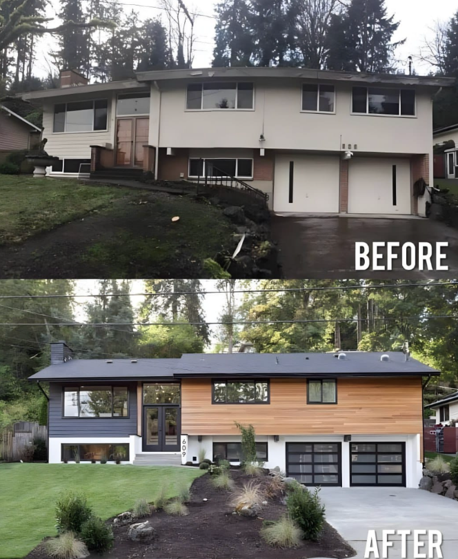 Before and After House Exterior Makeover | SwipeFile