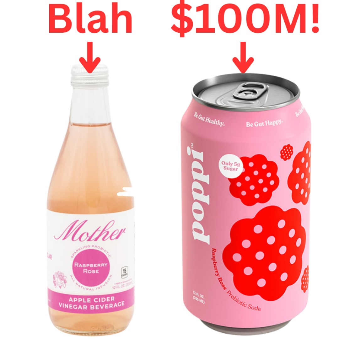 Poppi Rebranding before and after | SwipeFile