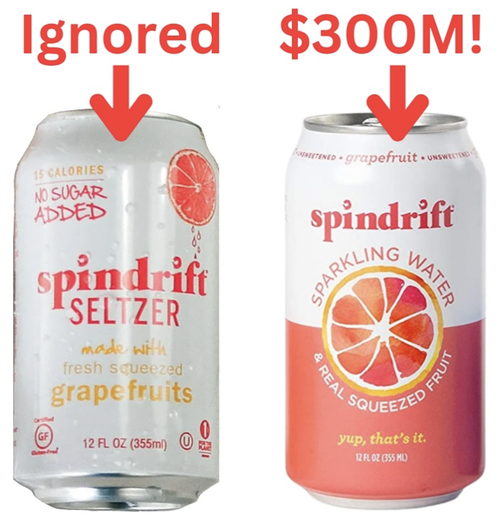 Spindrift Before & After Rebranding | Swipefile