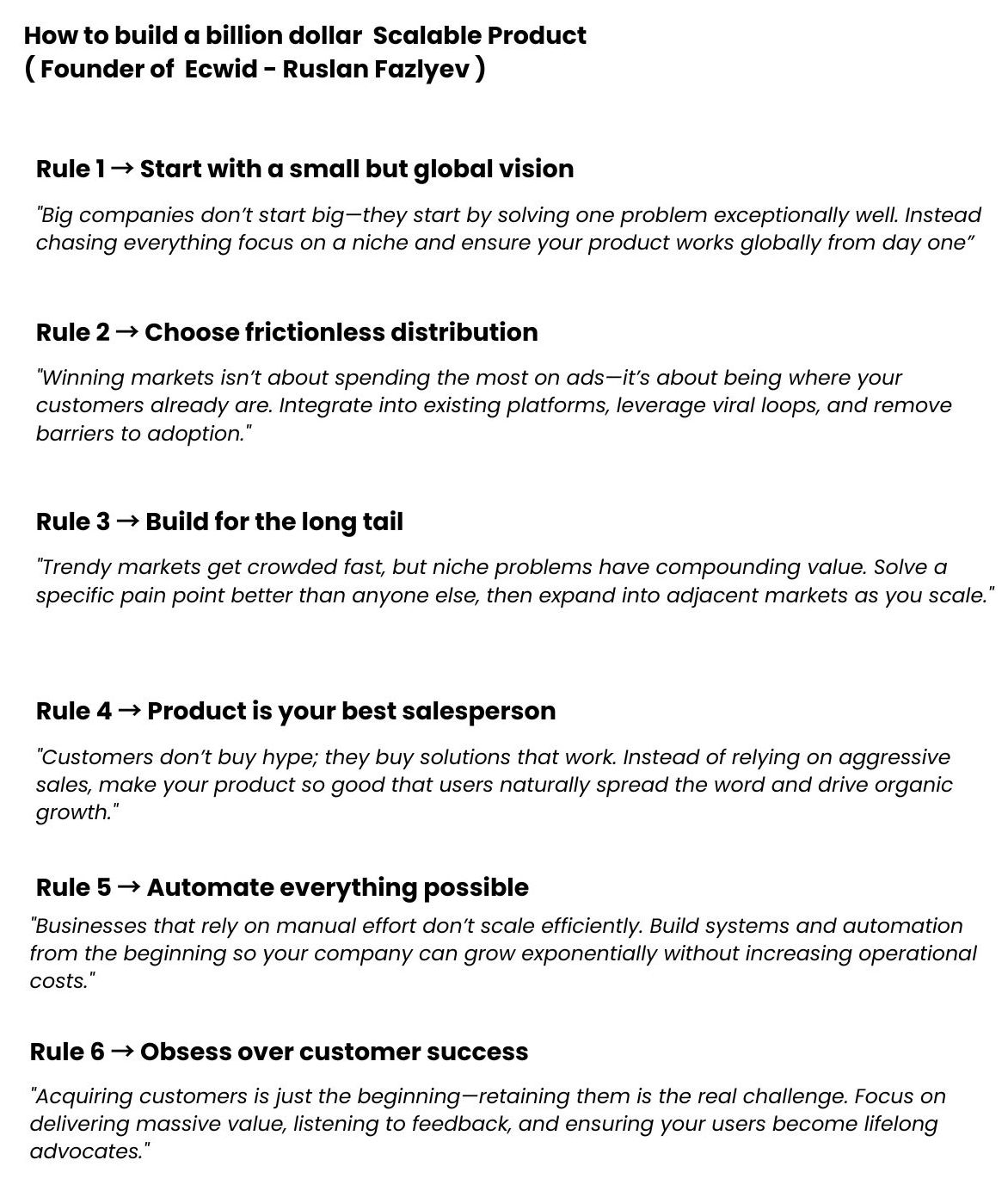 How to build a billion dollar scaleable product | SwipeFile