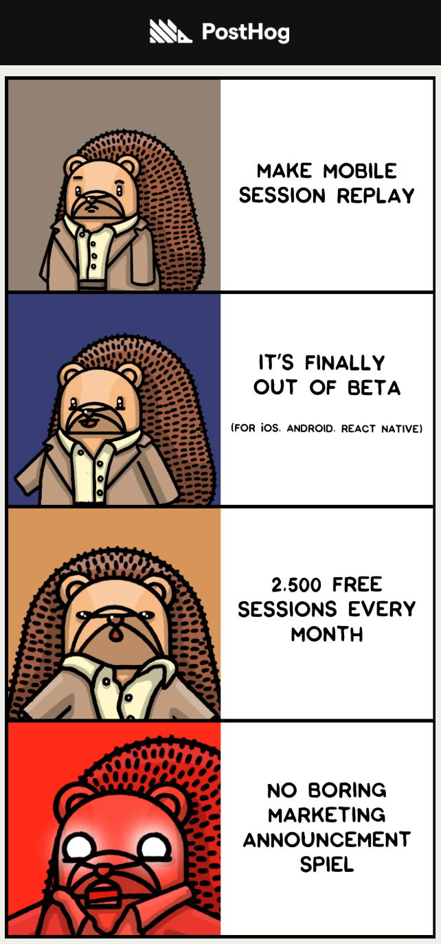 PostHog's awesome product announcement email | SwipeFile