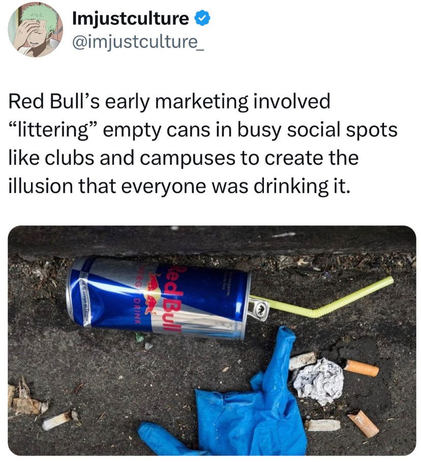 Red Bull "littering cans" sales campaign | SwipeFile