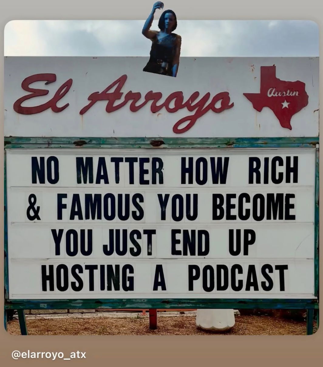 No matter how rich and famous you become you just end up hosting a ...