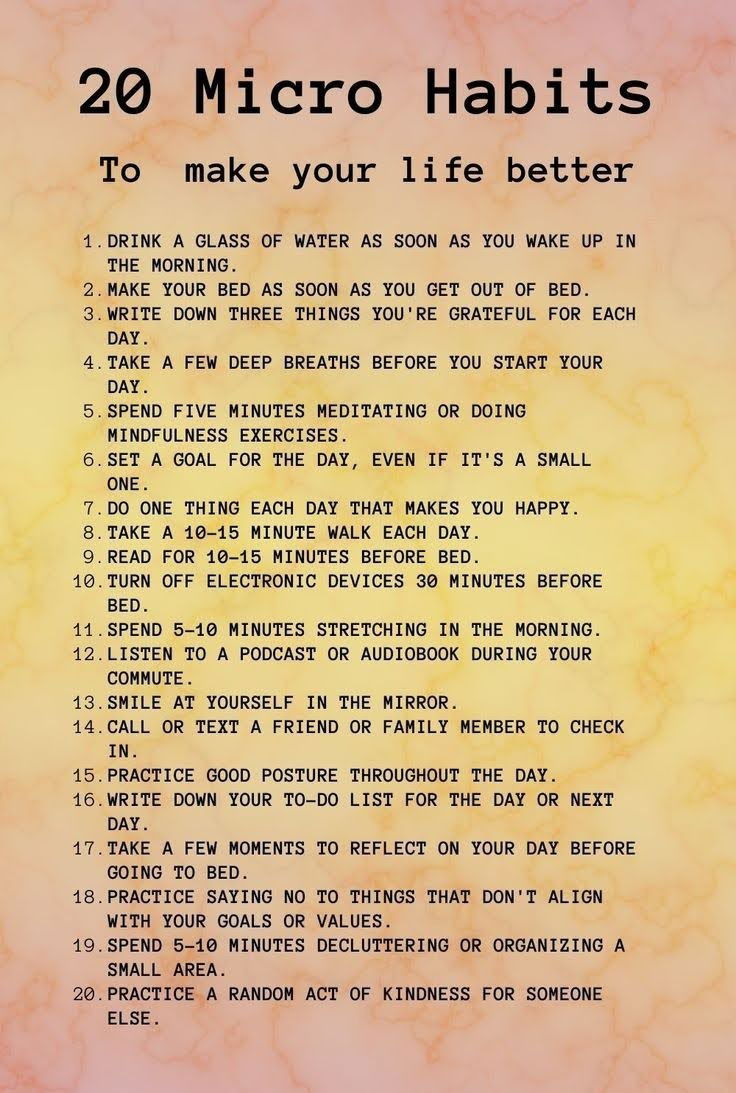 20 Micro-Habits to Make Your Life Better | SwipeFile