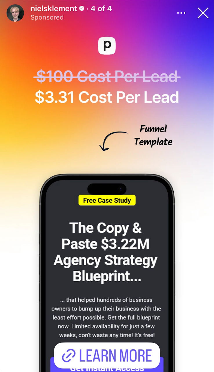 Sales Funnel Social Media Ad. | SwipeFile