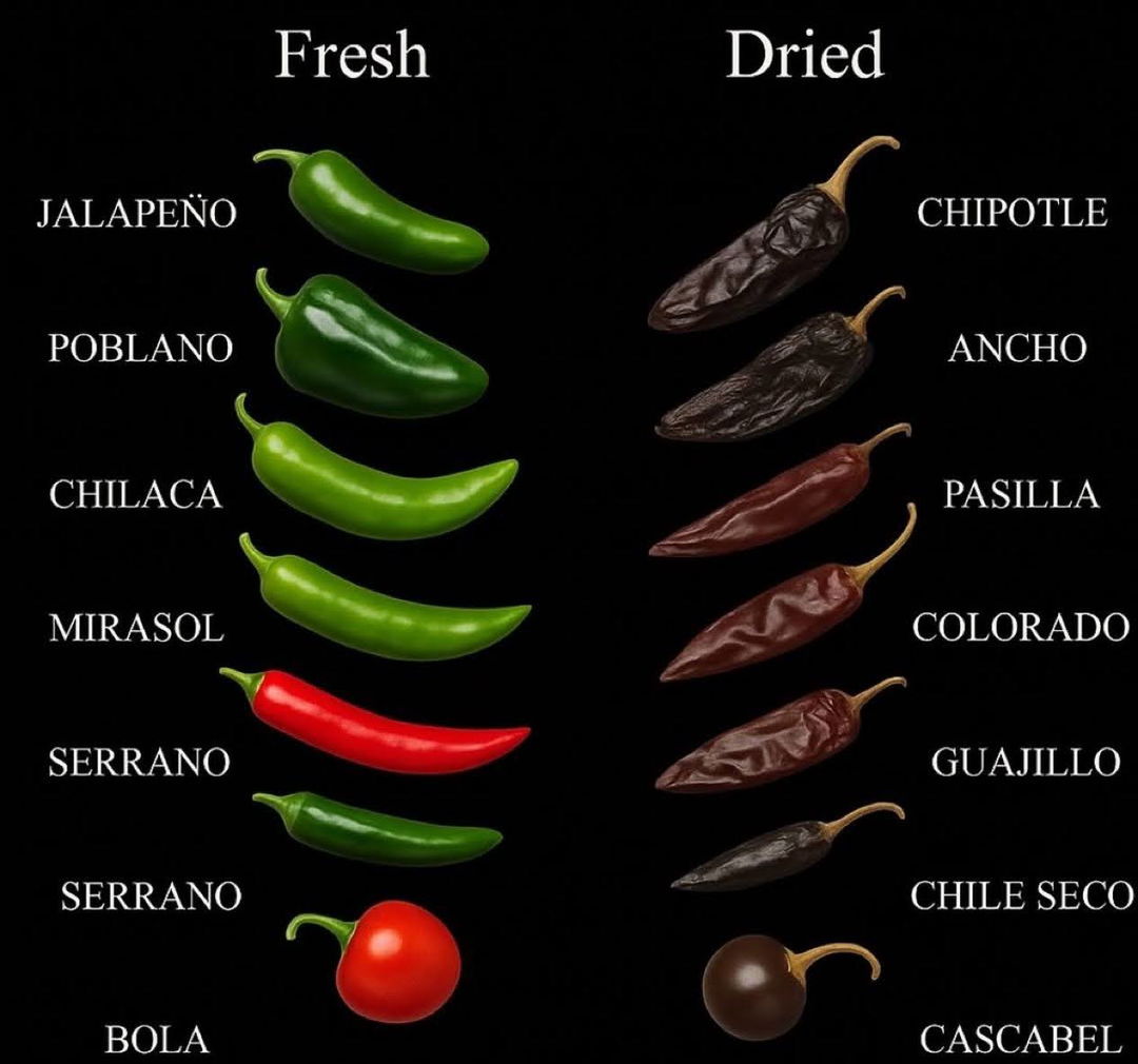 Effective Visual Comparison: Fresh vs. Dried Peppers | SwipeFile
